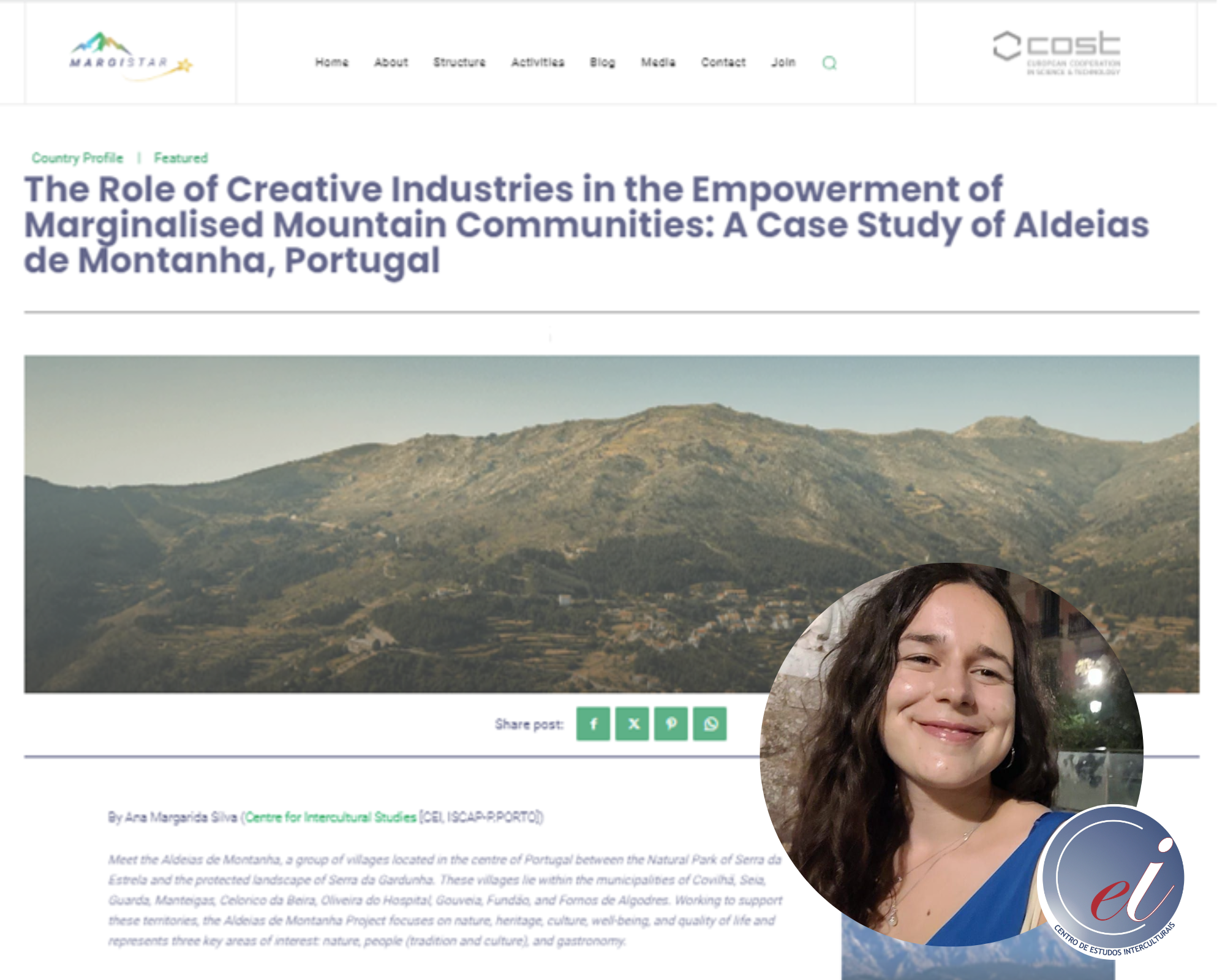 Ana Margarida Silva representa Portugal no “country profile” da CA21125 ...